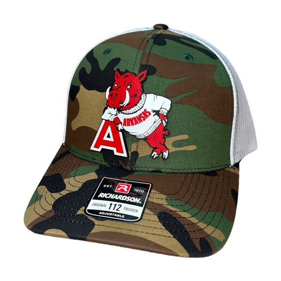 Nike | Accessories | Arkansas Razorbacks Leaning A 3d Snapback Hat Army ...